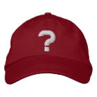 ? Question Mark Embroidered Symbol on Hat | Zazzle.com