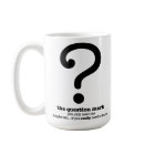 Question Mark Grammar Mug Funny Office Coffee Mug | Zazzle