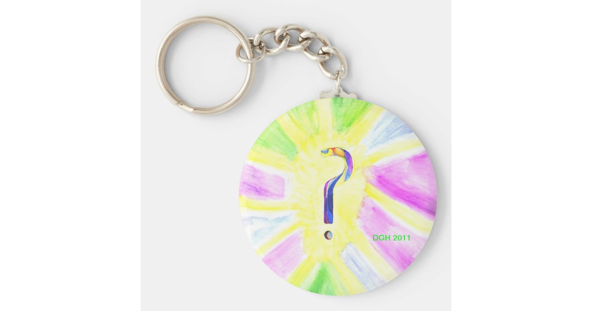 Question Mark key chain | Zazzle.com