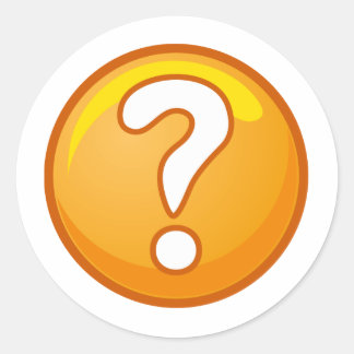 Question Mark Stickers | Zazzle