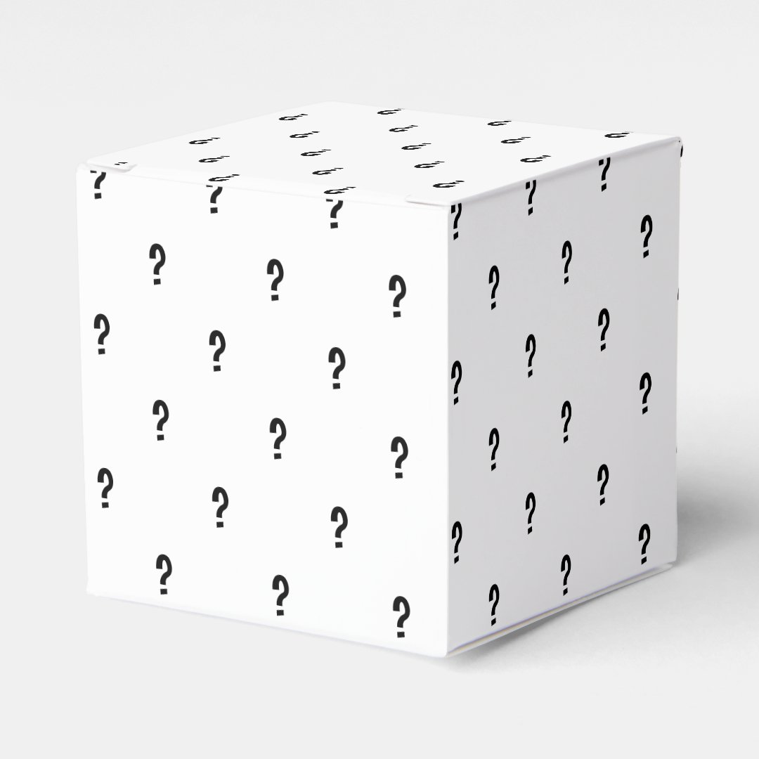 Question Mark Party Box | Zazzle