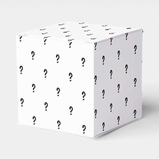 Question Mark Party Box | Zazzle.com