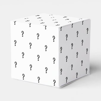 Question Mark Party Box | Zazzle