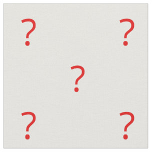 Rainbow Question Mark Fabric | Zazzle