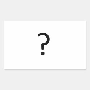 Question Mark Stickers | Zazzle