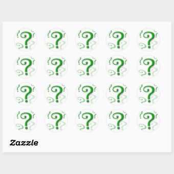 Question Mark Stickers | Zazzle