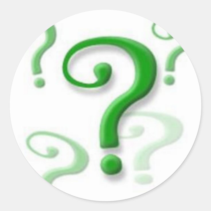 Question Mark Stickers | Zazzle