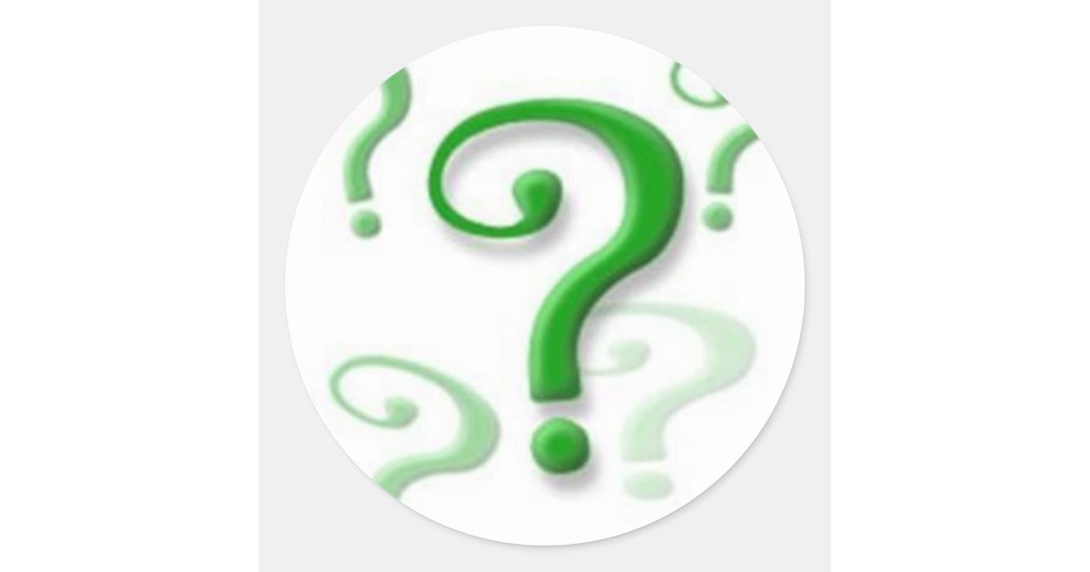Question Mark Stickers | Zazzle