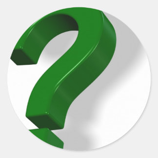 Question Mark Stickers | Zazzle