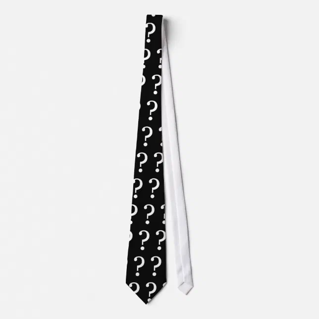 Question Mark Tie | Zazzle