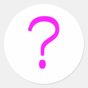 Question Mark Stickers | Zazzle