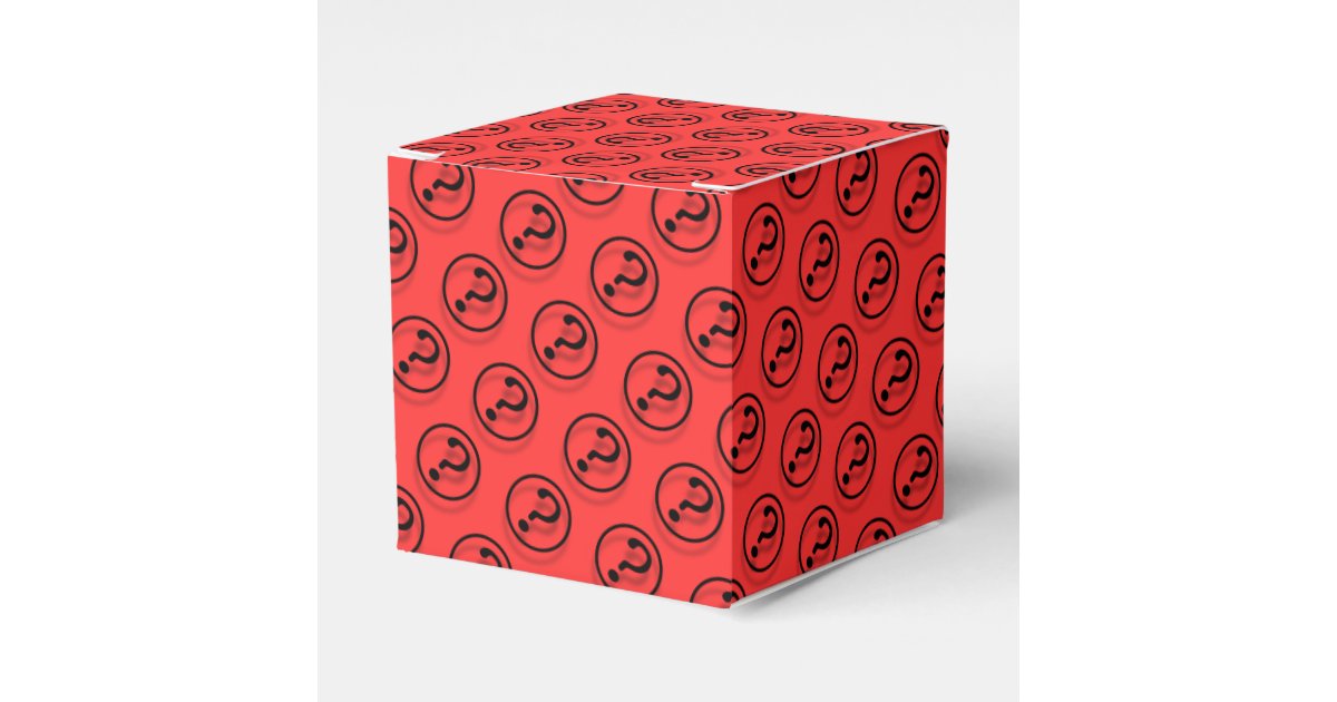 Question Marks Favor Boxes | Zazzle