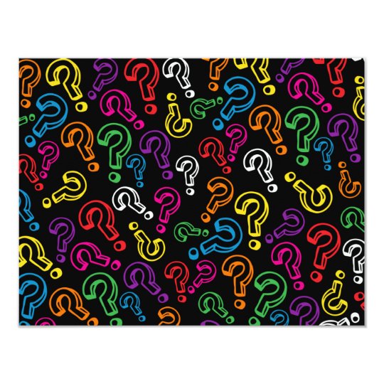 Question Marks Invitation | Zazzle.com