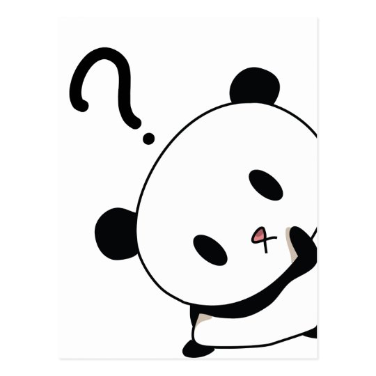 question time panda postcard | Zazzle.com