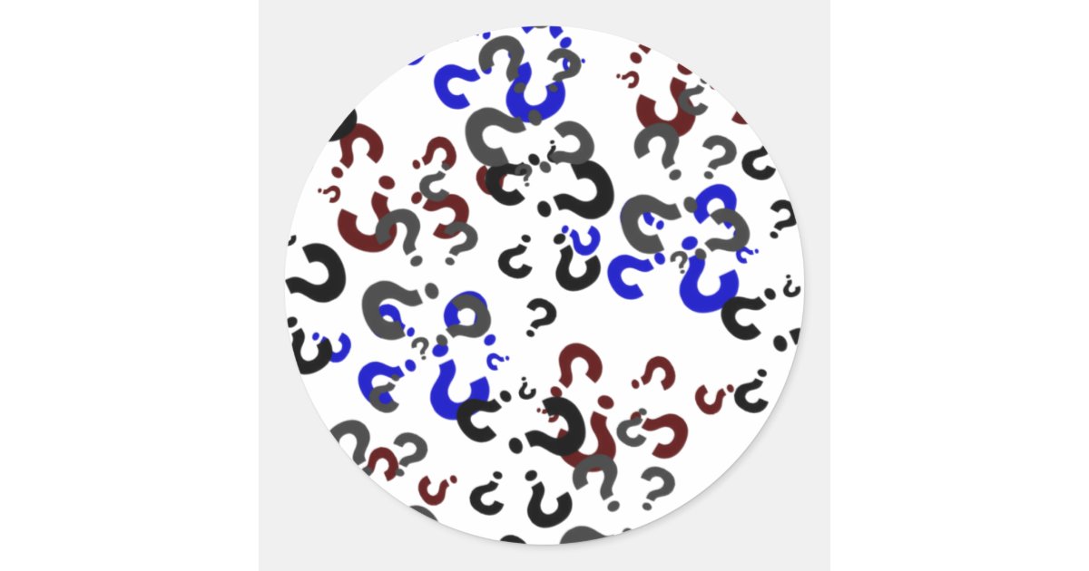Questions Classic Round Sticker | Zazzle