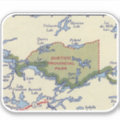 Quetico Provincial Park Map Sticker | Zazzle