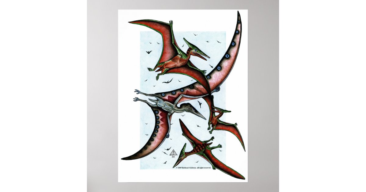 Quetz among Pterosaurs Print | Zazzle