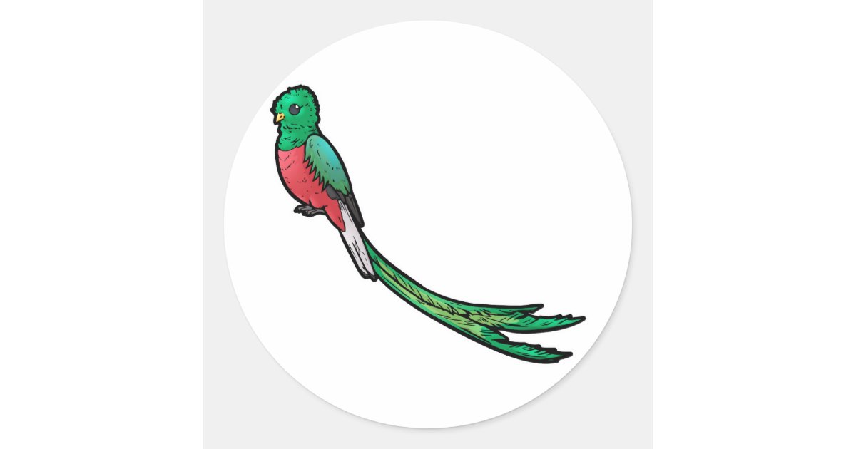 Quetzal Classic Round Sticker | Zazzle