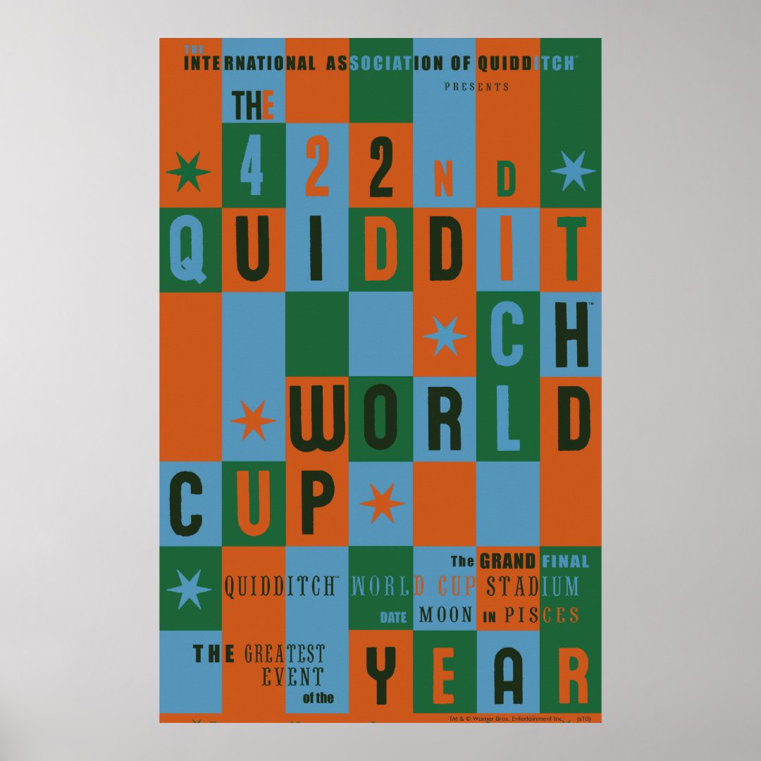 QUIDDITCH™ World Cup Checkerboard Poster | Zazzle