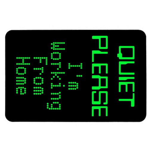 QUIET PLEASE I'm Working From Home Magnetic Sign Magnet | Zazzle