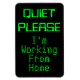QUIET PLEASE I'm Working From Home Magnetic Sign Magnet | Zazzle