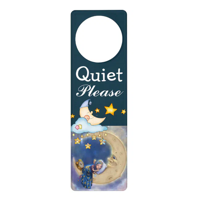 Quiet Please - Nap Time Door Hanger - SRF | Zazzle
