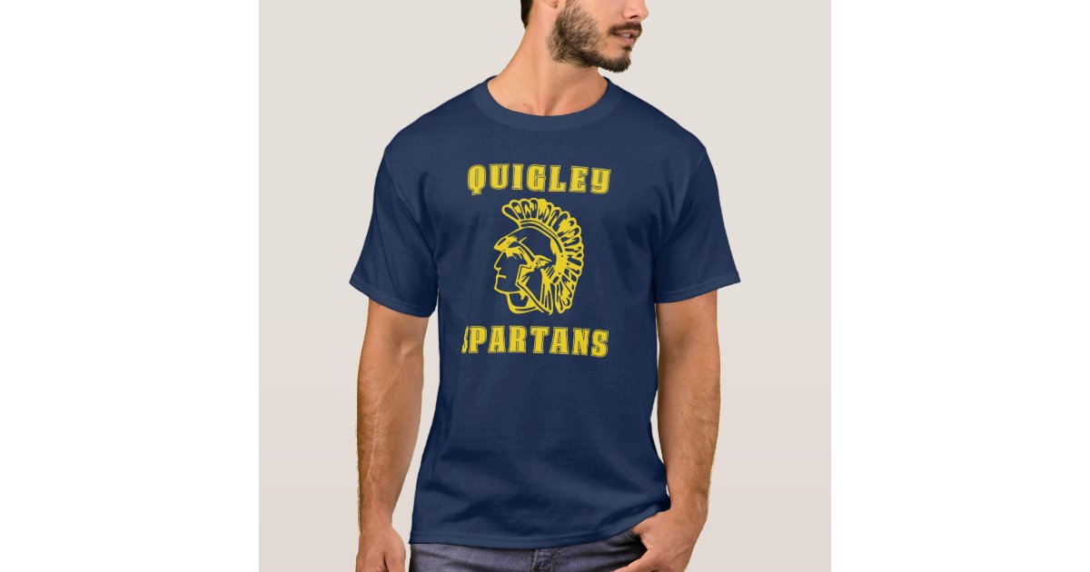 Quigley Spartans HEAD t-shirt | Zazzle