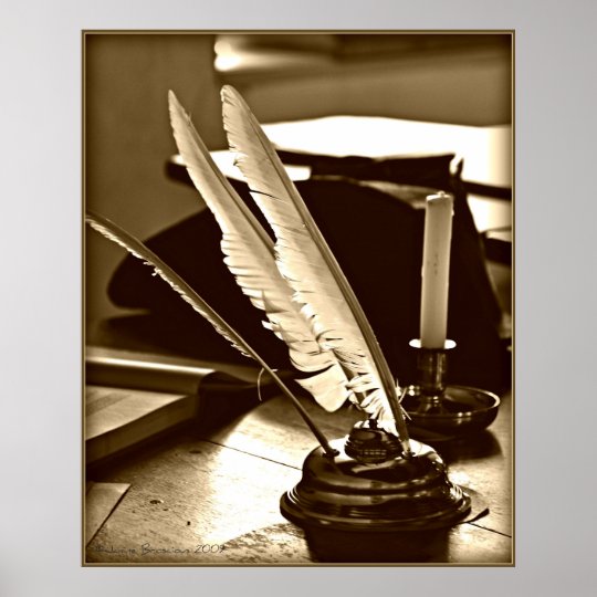 Quill and Ink Poster | Zazzle.com