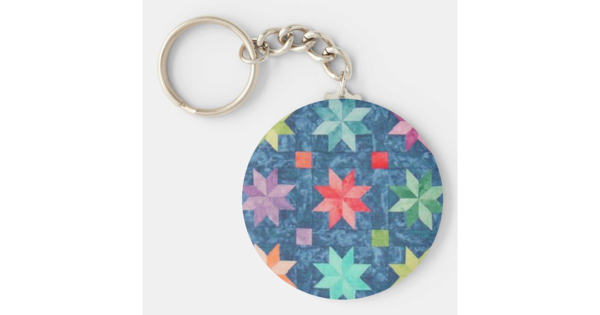 Quilt Block 6 Key Chain | Zazzle.com
