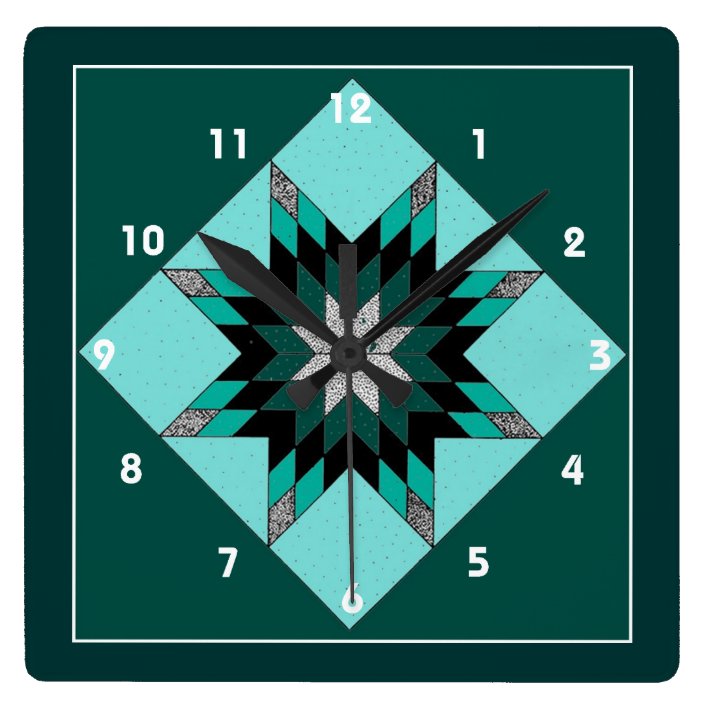 Quilt Block Clock | Zazzle.com