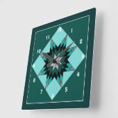 Quilt Block Clock | Zazzle