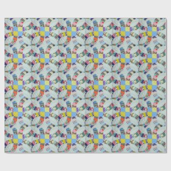 Quilt pattern wrapping paper | Zazzle
