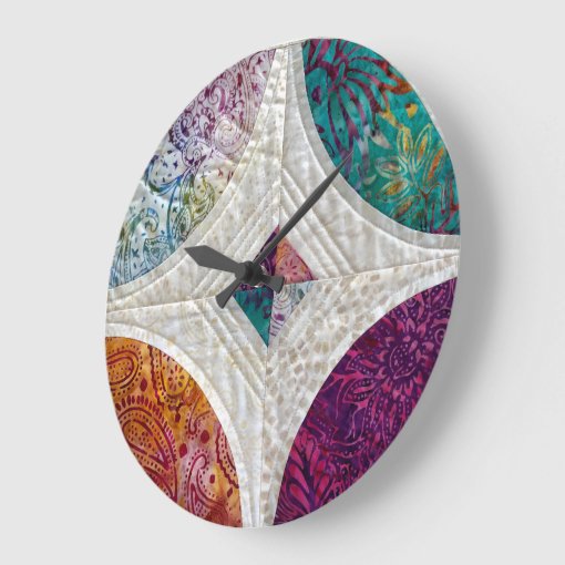 Quilted Wall Clock | Zazzle