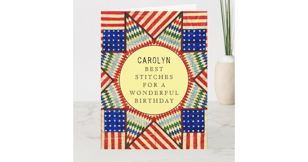quilter birthday card | Zazzle