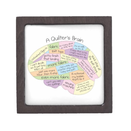 Quilter's Brain Gift Box | Zazzle.com