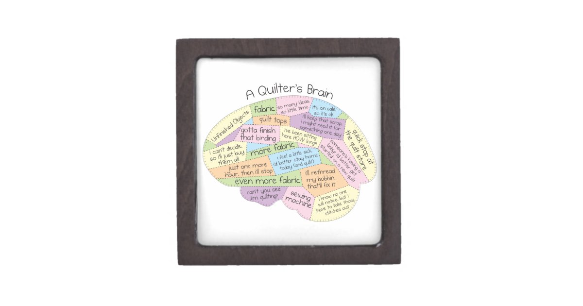 Quilter's Brain Gift Box | Zazzle