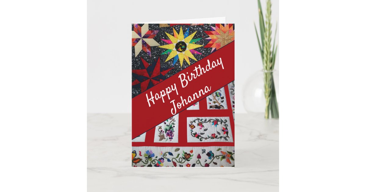 Quilters Happy Birthday Card | Zazzle