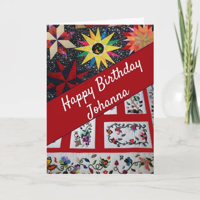 Quilters Happy Birthday Card | Zazzle