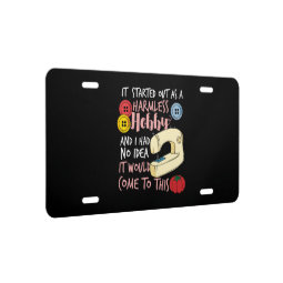 Quilting License Plate | Zazzle