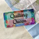 Quilting Queen License Plate | Zazzle