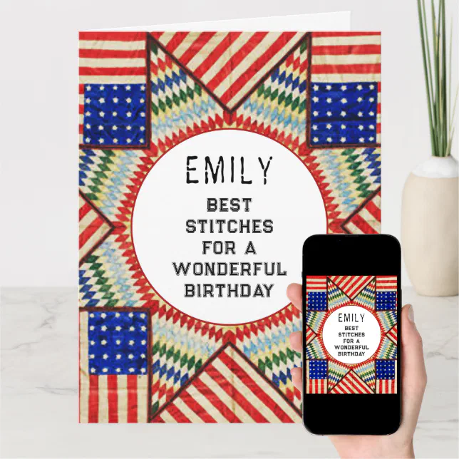 Quilting Quilter Birthday Card | Zazzle