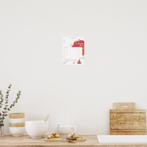 Quilting Tree Invoice Sheet for Crafters Poster | Zazzle