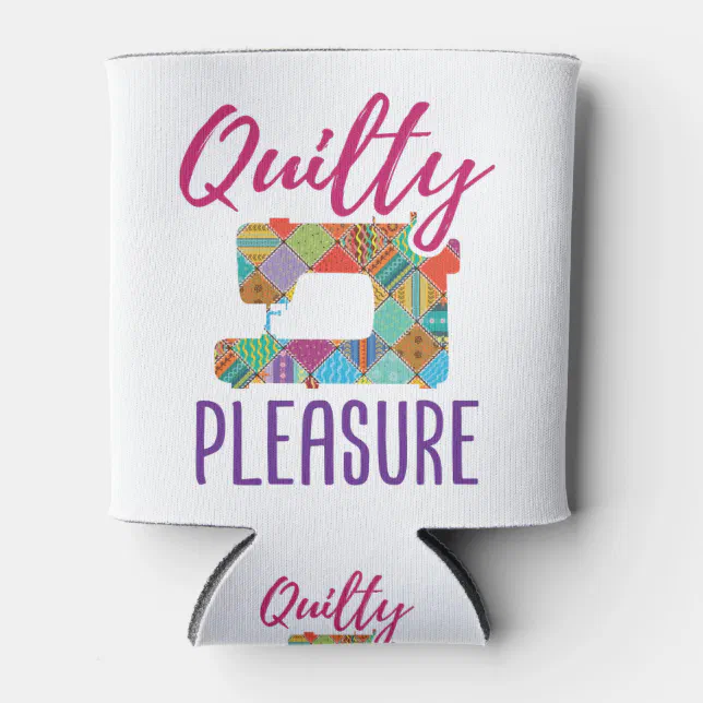 Quilty Pleasure Quilting Lover Quilter Sew Quilts Can Cooler | Zazzle