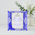 Quinceanera 15th Birthday Magical Royal Blue Shoe Invitation | Zazzle
