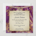 Quinceanera 15th Birthday Palace Magenta Gold Invitation | Zazzle