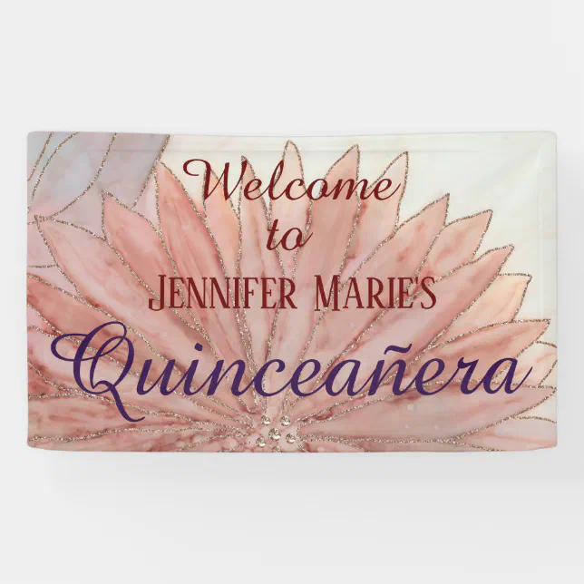 Quinceanera 15th Birthday Party Banner | Zazzle