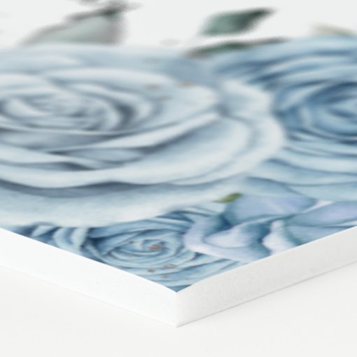 Quinceañera Baby Blue Roses Floral Seating Chart Foam Board | Zazzle