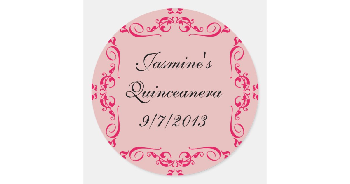 Quinceanera Custom Stickers | Zazzle