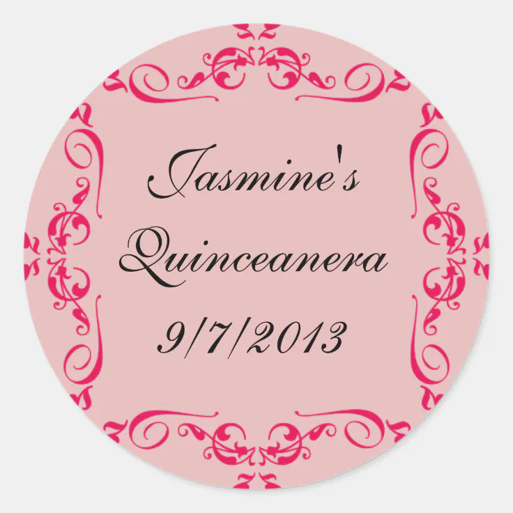 Quinceanera Custom Stickers | Zazzle