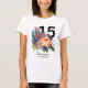 Quinceanera Floral 15th Birthday T-Shirt | Zazzle